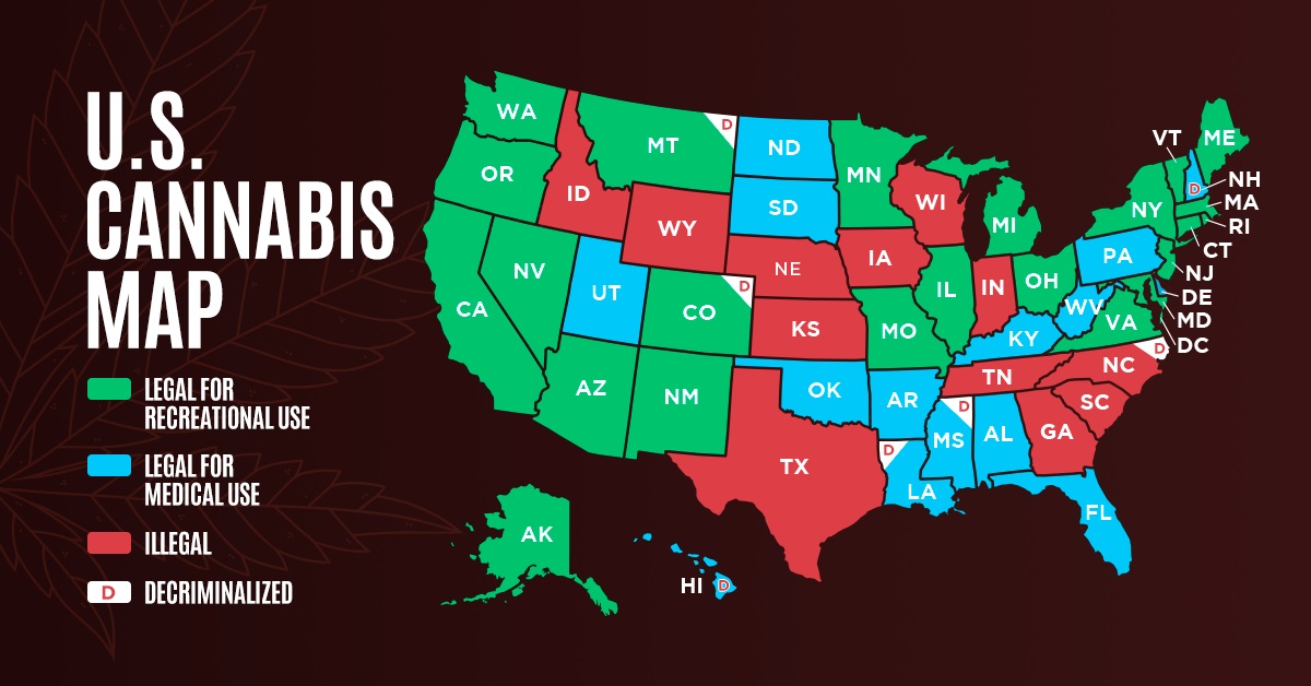 Marijuana Laws By State For 2025 Where Is Marijuana Legal Marijuana Laws By State For 2025 Where Is Marijuana Legal